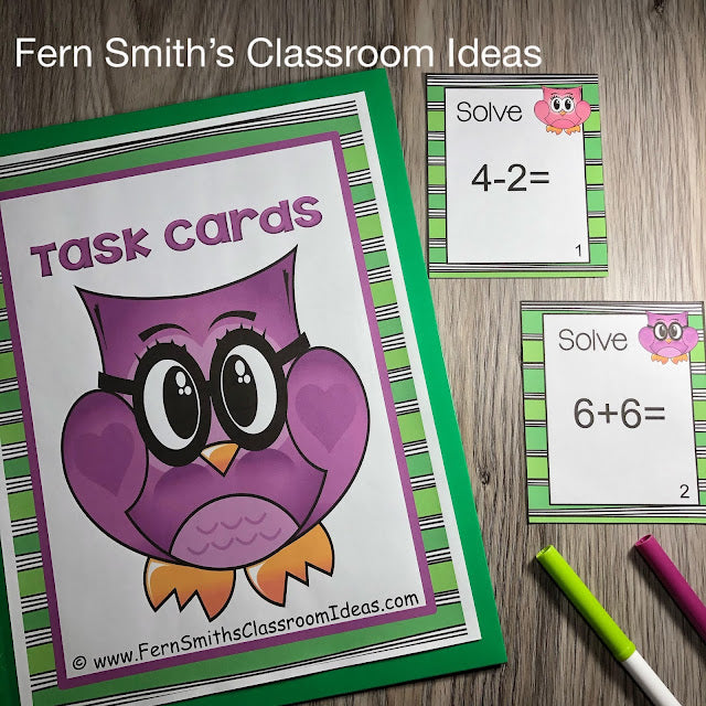 Grab These Adorable Addition and Subtraction Task Cards for Your Back ...