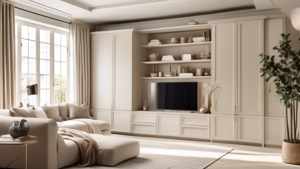 Tall Living Room Cabinets with Door Storage – Preneer