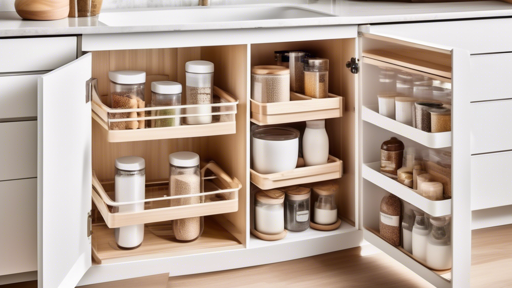 Tame Kitchen Chaos with Sliding Basket Organizers – Preneer
